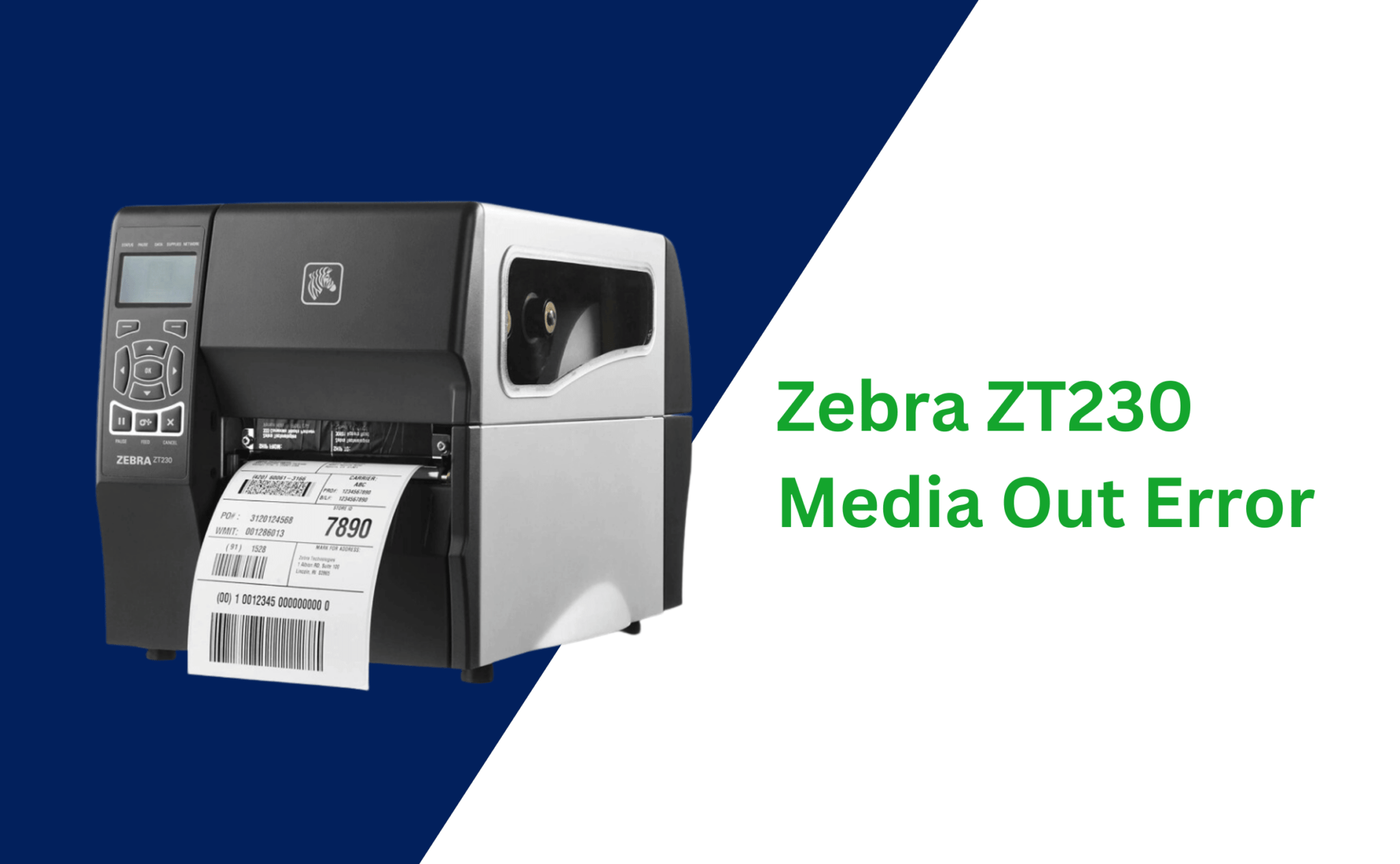 How to Resolve Zebra ZT230 Media Out Error - Lexicon Technologies