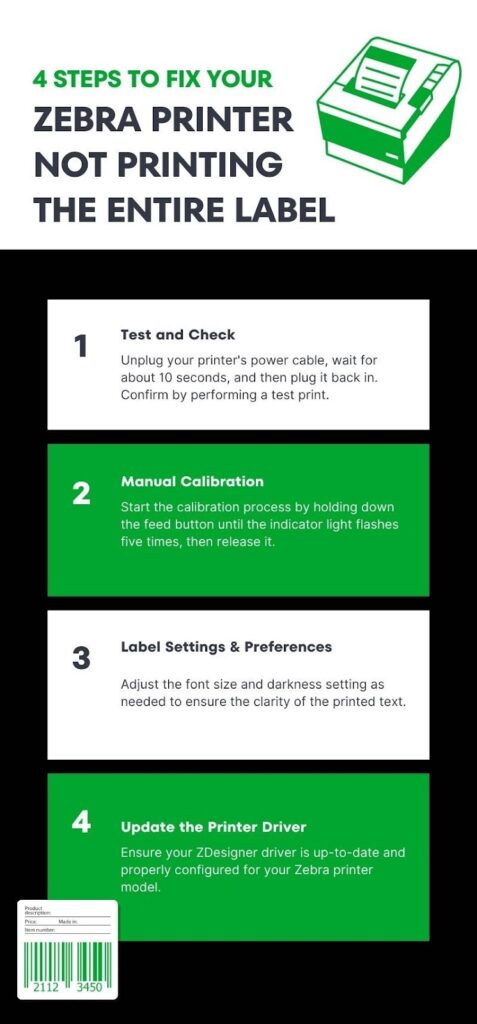 How to Ensure Your Zebra Printer Prints the Full Label